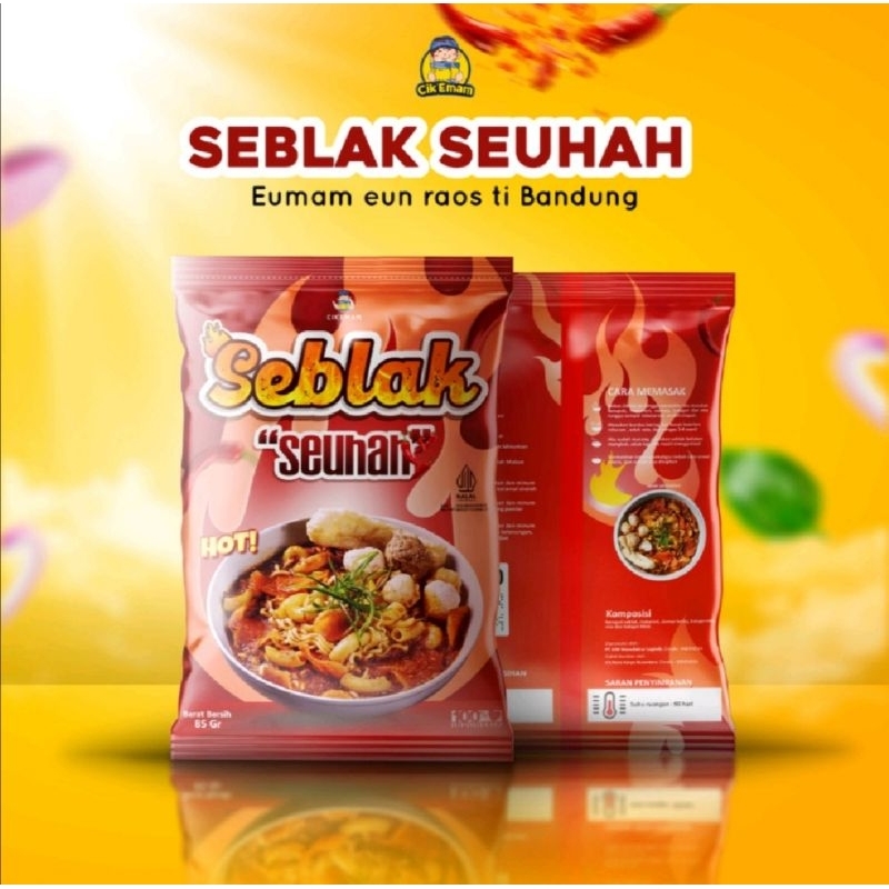 Jual Seblak Seuhah Bandung - Pedas Gurih Halal Cikemam Seblak Instan ...