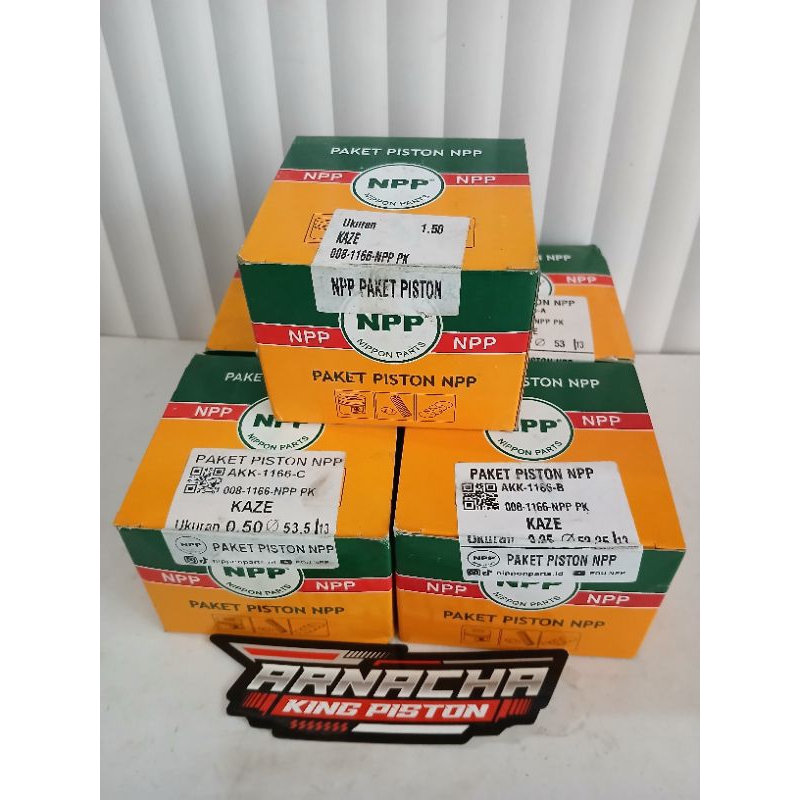 Jual PISTON KIT KAZE NPP OVERSIZE STD 25 50 75 100 125 150 175 & 200 ...