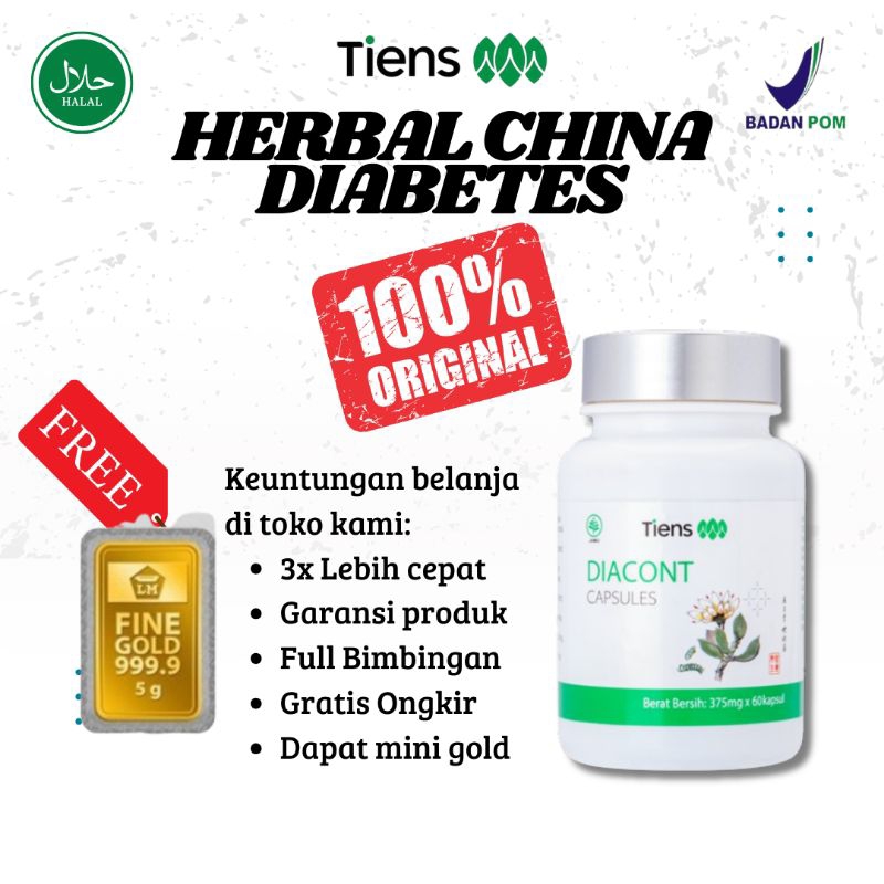Jual HERBAL CHINA DIABETES DIACONT DEABET CONTROL - HERBAL TCM ...