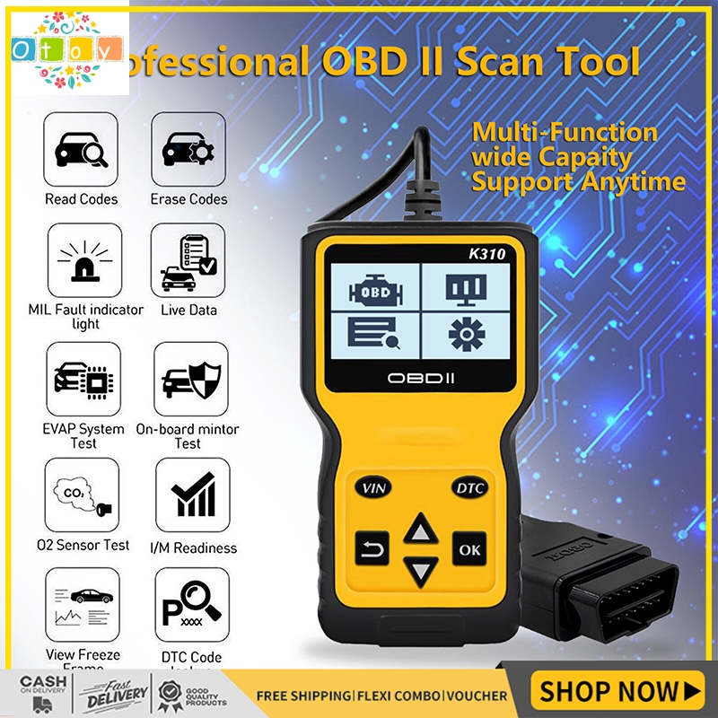 Jual K310 OBD 2 Scanner mobil Universal Mobil Pemindai Periksa Pembaca ...
