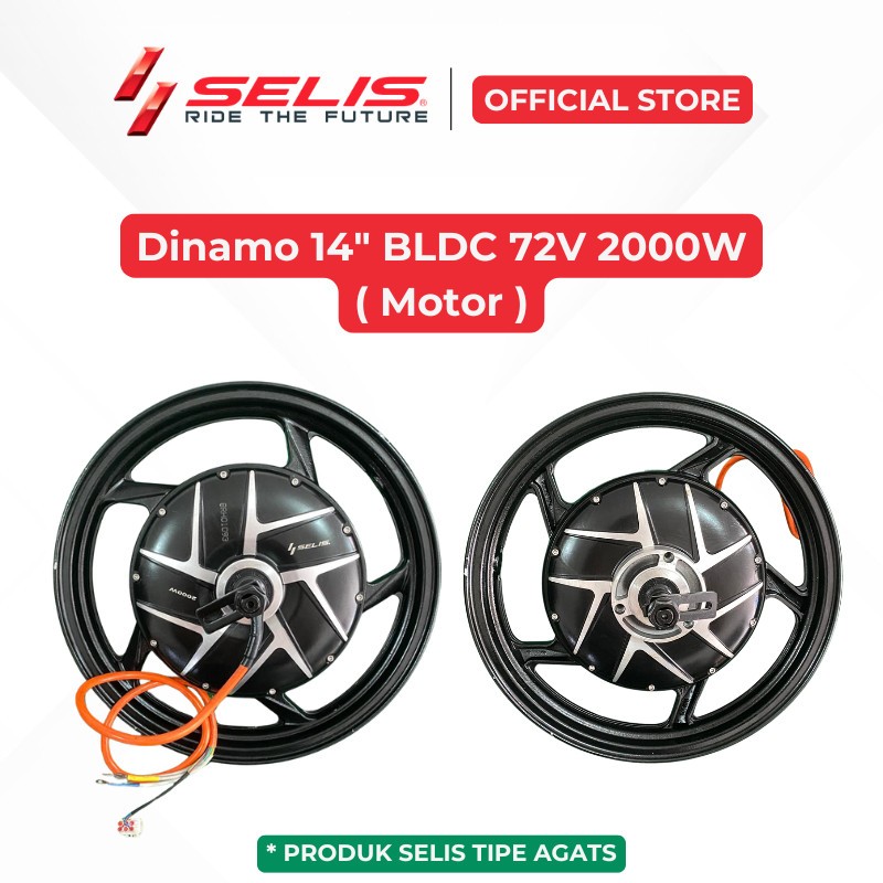Jual SELIS - Dinamo 14 Inch 72V 2000 Watt Sepeda Motor listrik Universal Motor ( Motor ) Selis ...