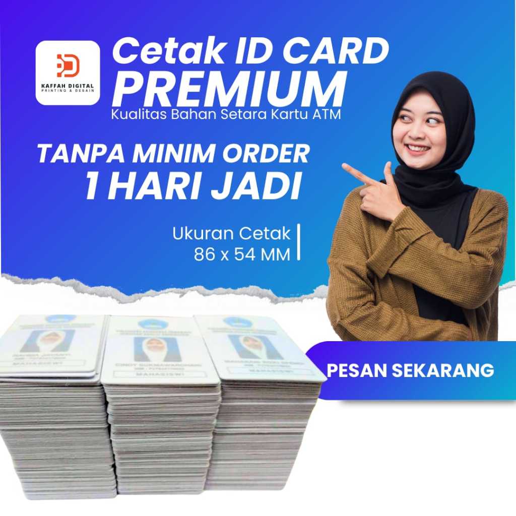 Jual ID CARD CUSTOM - ID CARD PVC - ID CARD PREMIUM - CETAK ID CARD PVC ...