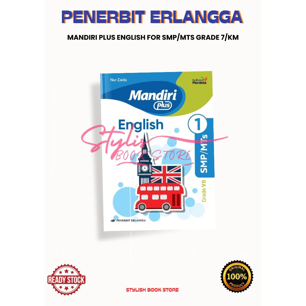 Jual MANDIRI PLUS ENGLISH FOR SMP MTS GRADE KELAS 7 KM KURIKULUM ERLANGGA ORIGINAL | Shopee ...