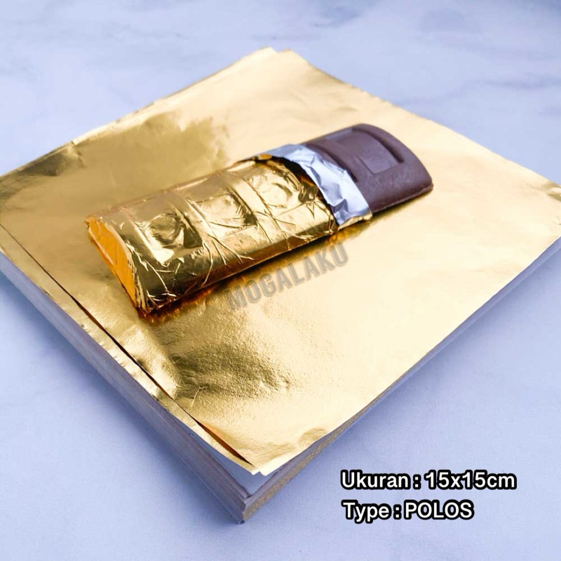 Jual 100 lembar Foil coklat chocolate foil pembungkus coklat kertas ...