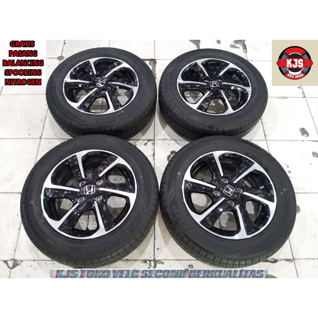 Jual VELG OEM COPOTAN BRIO RING 14 LEBAR 5 RATA LOBANG PCD 4X100 OFFSET 50 WARNA BLACK POLISH ...