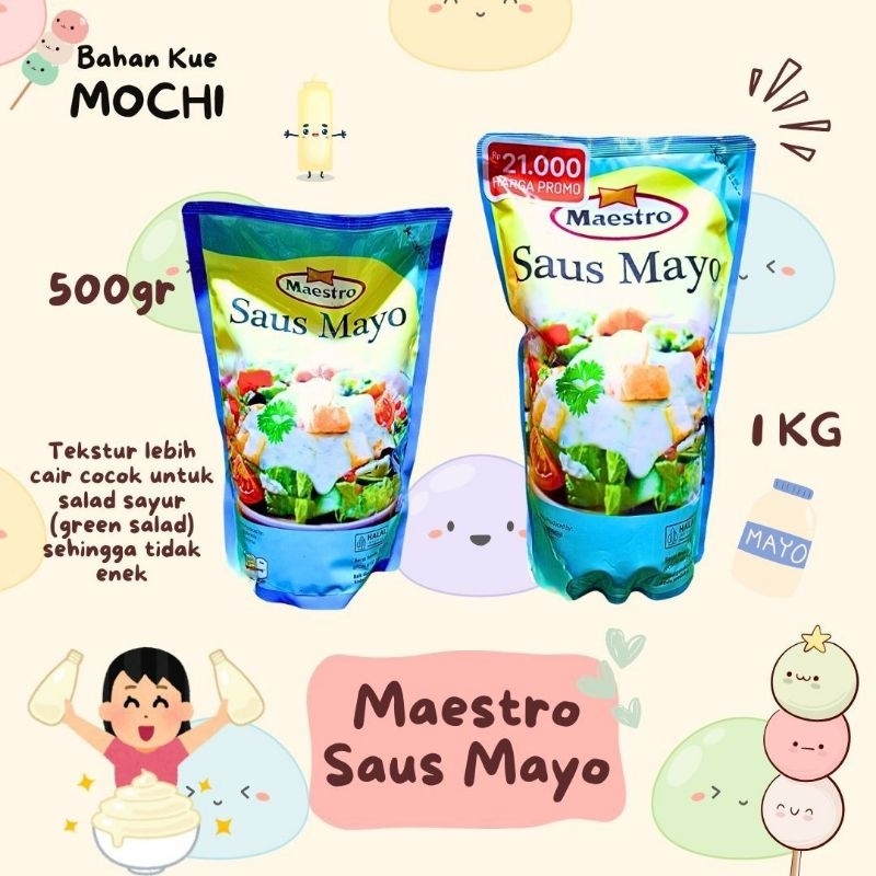 Jual MAESTRO Saus Mayo 500gr / Mayonaise | Shopee Indonesia
