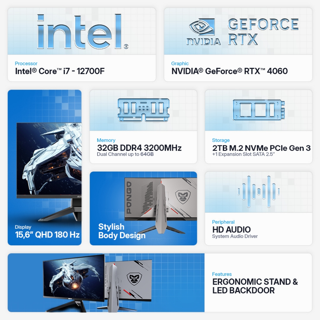 Jual Axioo Pongo NEXUS All in One PC AIO Intel Core i7-12700F/32GB/2TB ...