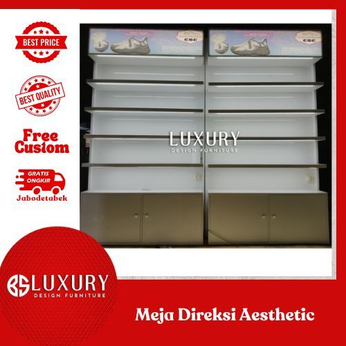 Jual Rak Display Produk Rak Toko Sepatu Bisa Custom Bisa Pakai Logo ...
