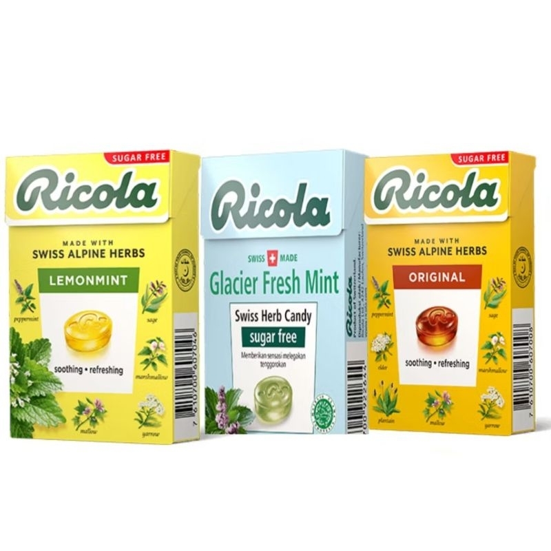 Jual Ricola Swiss Herb Candy Sugar Free 40gr | Shopee Indonesia