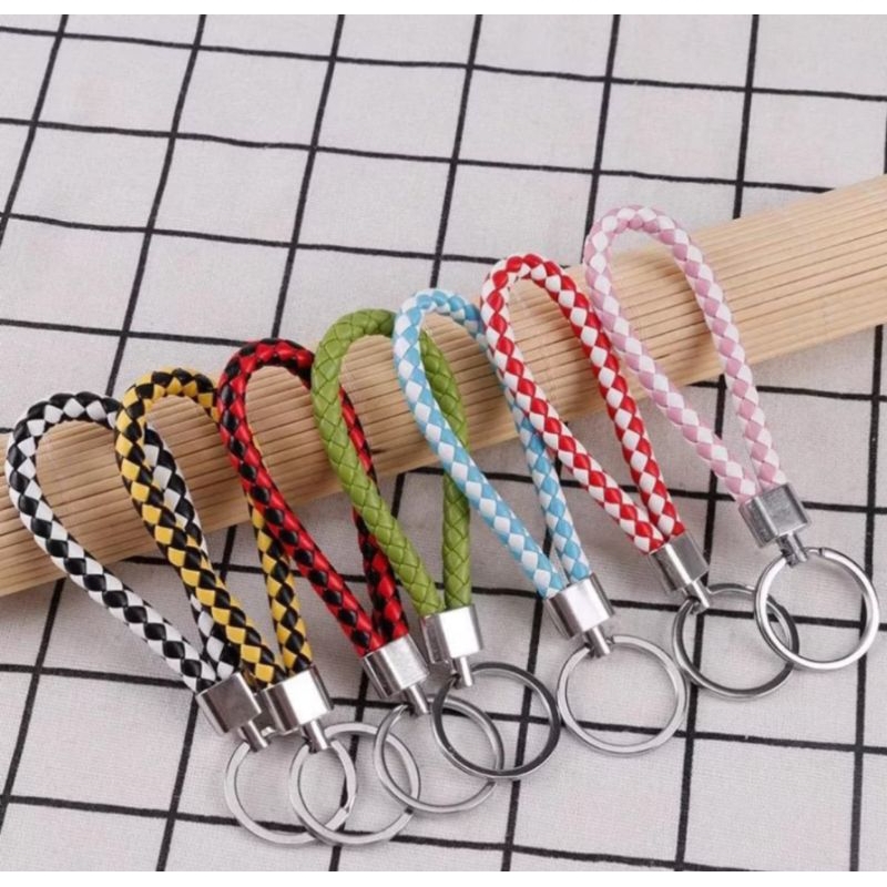 Jual Gantungan Kunci Tali model tambang/ Ganci polos Tali tambang (12pcs) | Shopee Indonesia