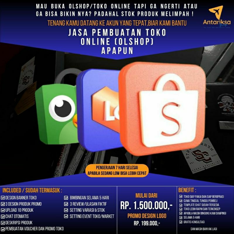 Jual JASA CREATE/PEMBUATAN TOKO ONLINE-OLSHOP-MARKETPLACE-PENJUALAN | Shopee Indonesia