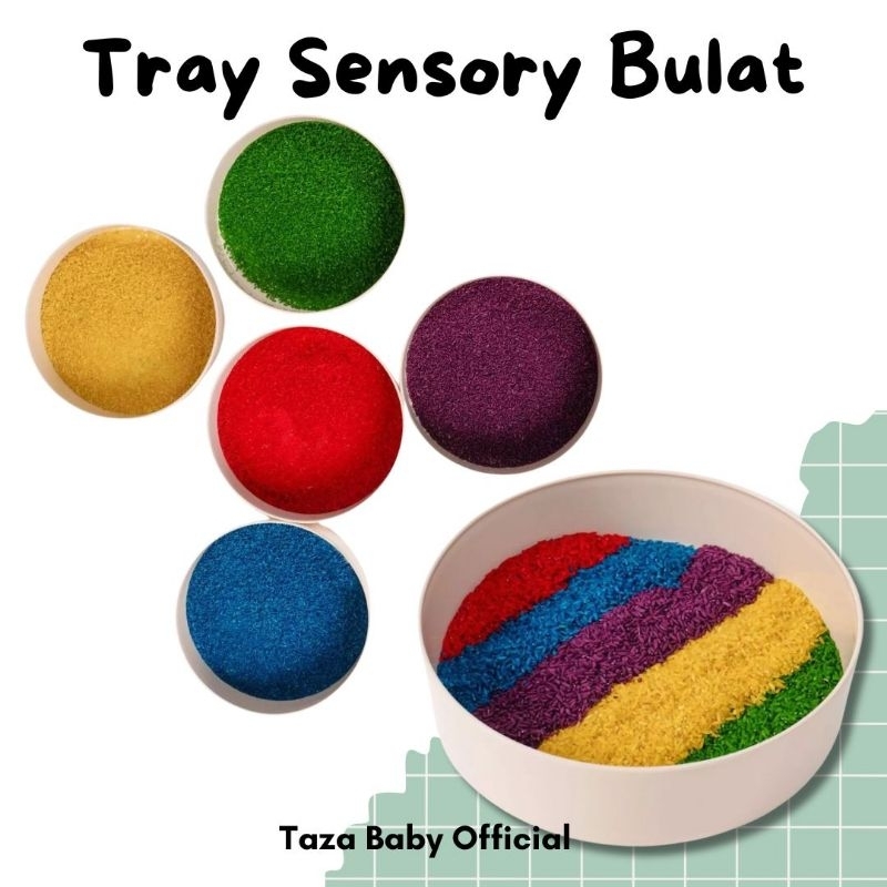 Jual Tray Bulat / Sensory Play Tray / Tray sensory /Nampan Sensory Play ...