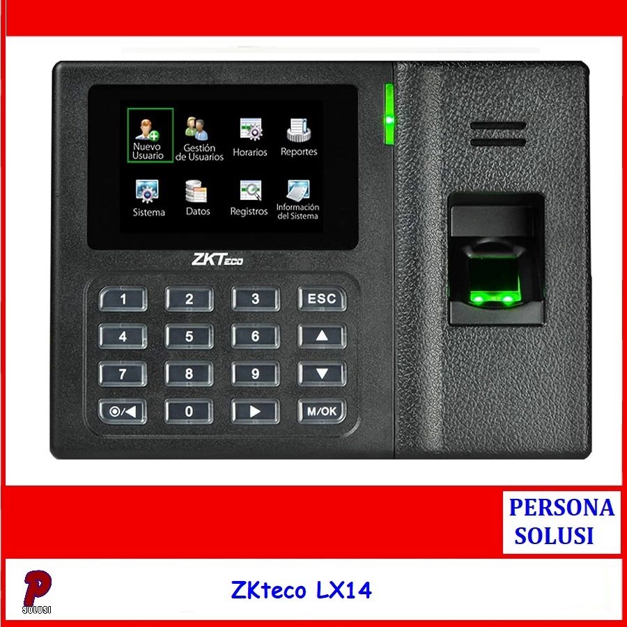 Jual Mesin Absensi Fingerprint ZKTeco LX14 - Garansi resmi 1 Tahun | Shopee Indonesia