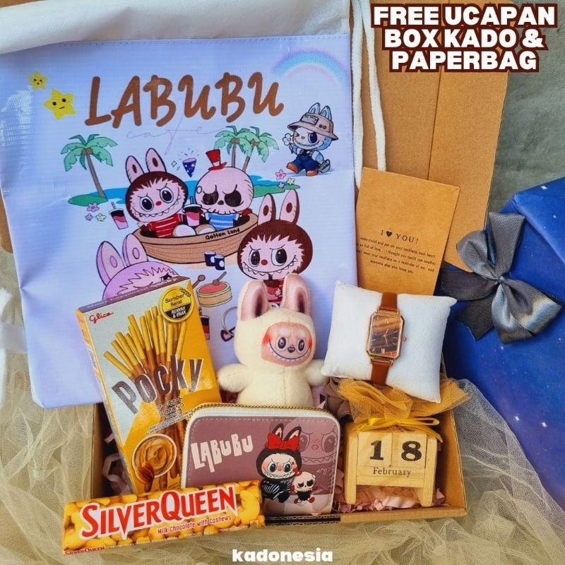 Jual Hampers Labubu Boneka Viral / Kado Tema Labubu Blindbox / Hadiah ...