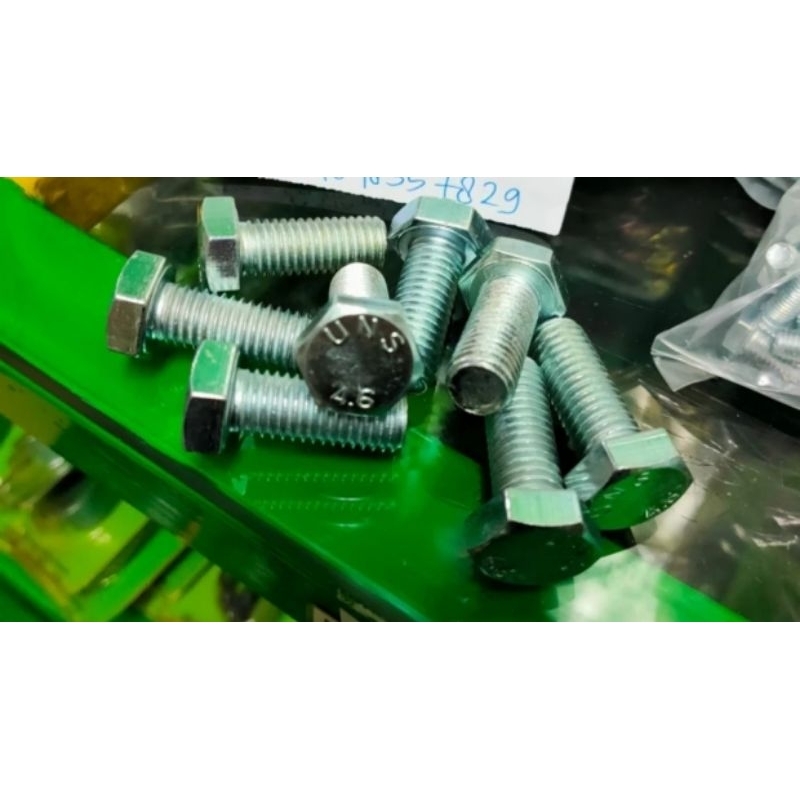 Jual baut galvanis m12x30 kunci 19 drat pitch 1.75 drat kasar / baut ...