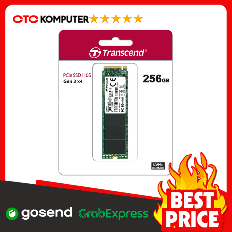 Jual Transcend MTE110S 256GB M.2 2280 NVMe PCIe Gen3 x4 SSD | Shopee Indonesia