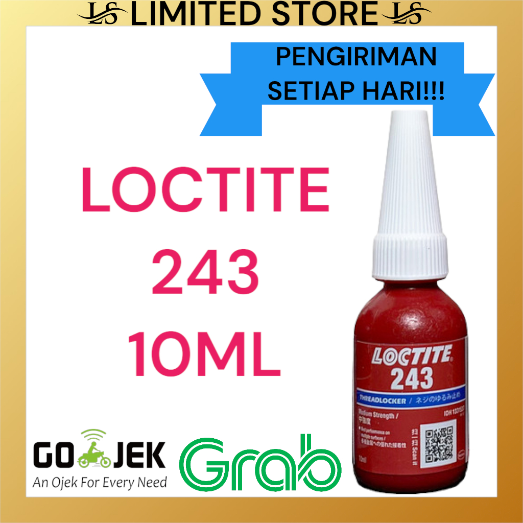Jual Henkel LOCTITE 243 THREADLOCKER Lem Baut 10 ml | Shopee Indonesia