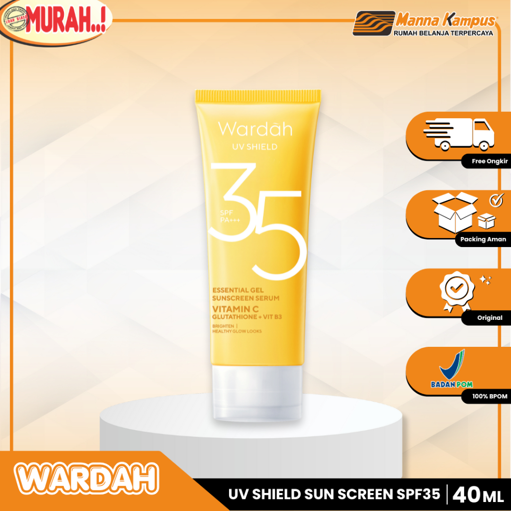 Jual WARDAH UV Shield Sunscreen Gel SPF 35 PA+++ 40ml | Shopee Indonesia