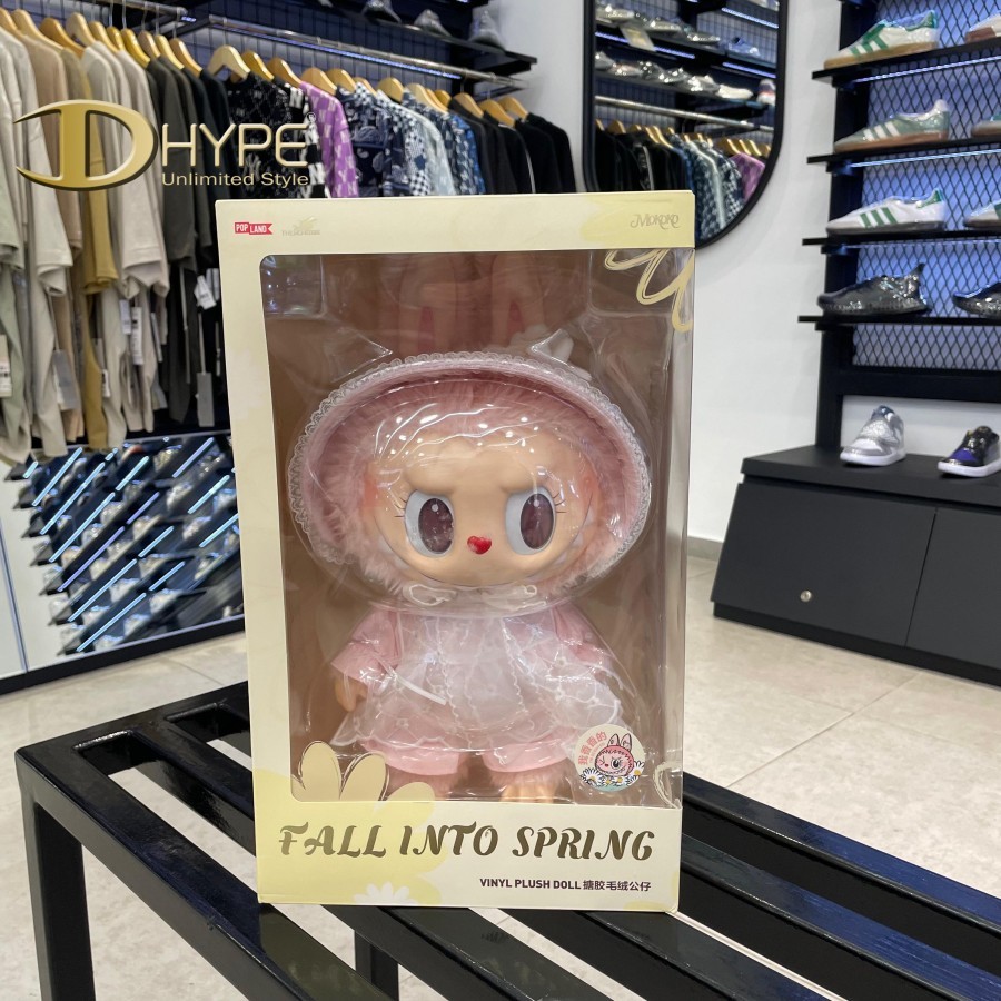 Jual LABUBU POP MART MOKOKO FALL INTO SPRING DOLL 38CM 100% ORIGINAL ...