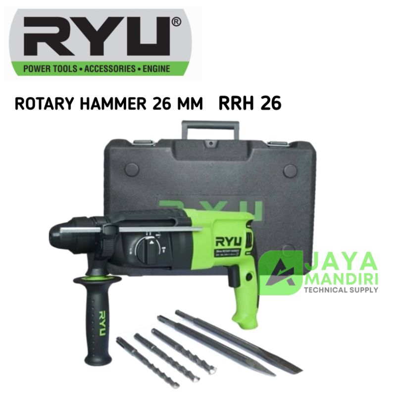 Jual Mesin Bor Bobok Beton RYU RRH26 Rotary Hammer 26 mm | Shopee Indonesia