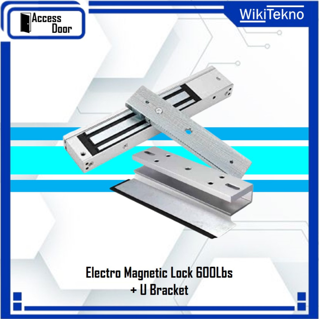 Jual Magnetic Lock Em Lock 600 Lbs + U Bracket Pintu Kaca | Shopee ...