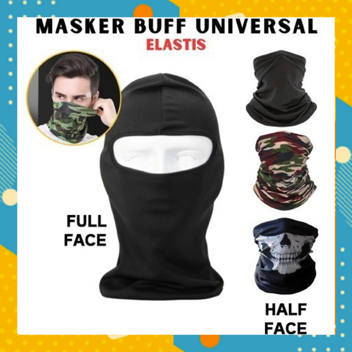 Jual Masker BUFF Buf Baf Motor Masker Mulut Bandana Penutup Hidung ...