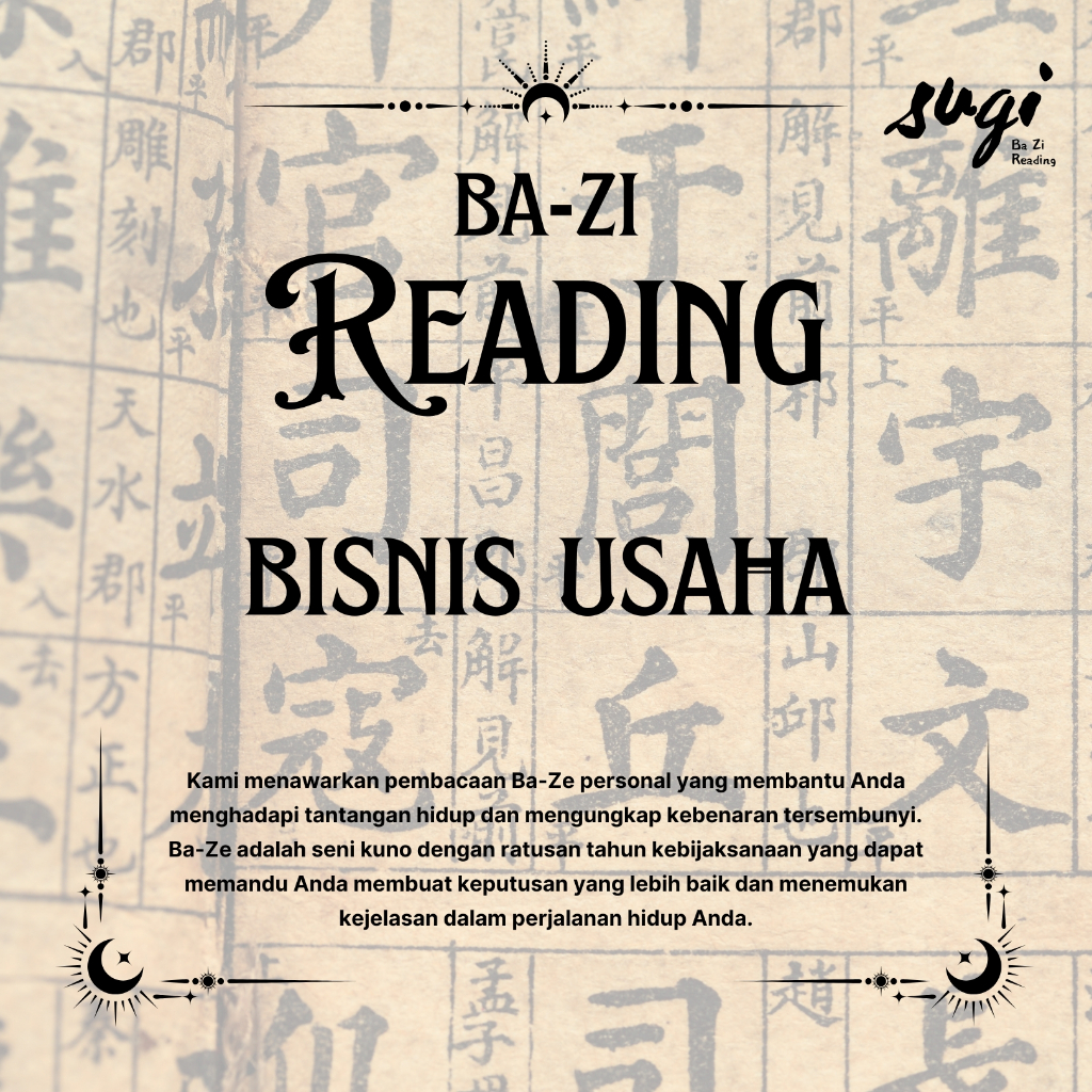 Jual Bazi Reading Bisnis Usaha | Ba Ze | Fengshui | Analisa Ba Zi by ...