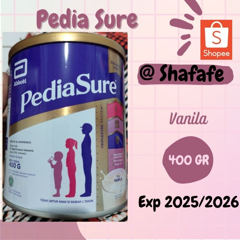 Jual Susu Pediasure 380/400 gram vanila | Shopee Indonesia
