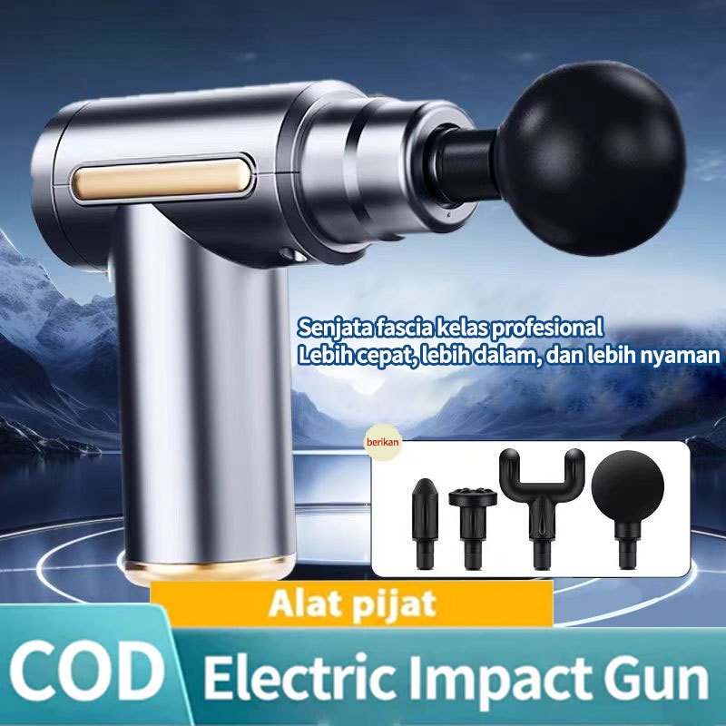 Jual COD Alat Pijat Elektrik Massager Gun 4 in 1 Alat Terapi Relaksasi ...