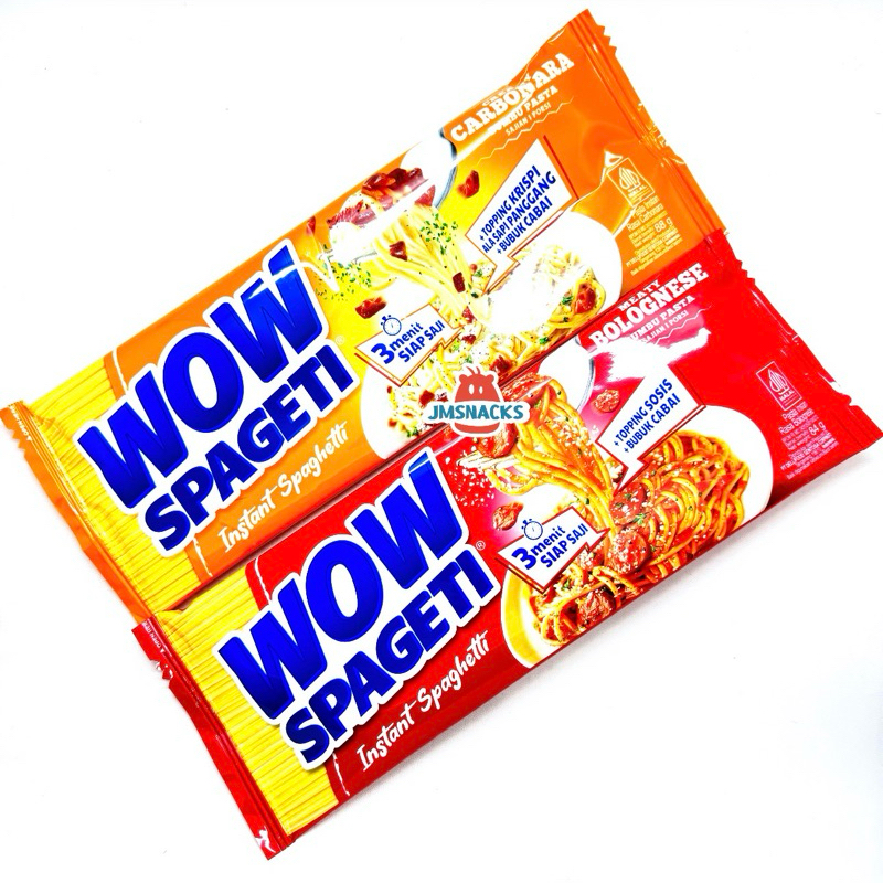 Jual [PROMO!!] Wow Spaghetti Spagheti viral 88gr - mie instant nikmat ...