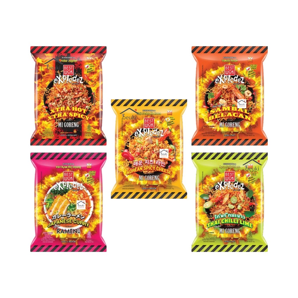 Jual Best Wok Explodez Mie Goreng Pedas Berbagai Varian Pilih Rasa ...