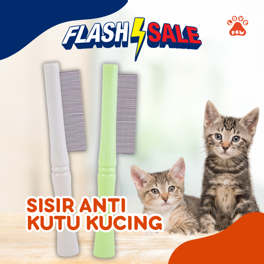 Jual [ PAKET 3 ] LovePaw - Sisir Bulu Besi Penghilang Kutu dan Telur ...