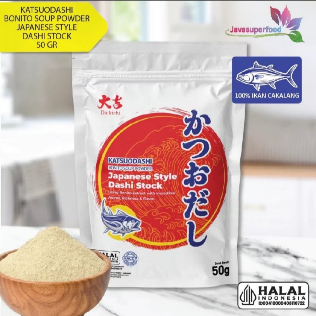 Jual Bubuk Ikan Bonito Kering - Daikichi Katsuodashi Bonito Soup Powder ...