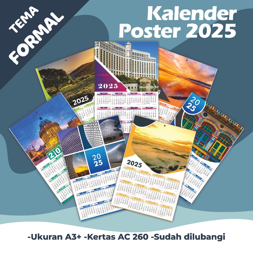 Jual Cetak kalender edisi Formal - kalender poster - kalender dinding ...
