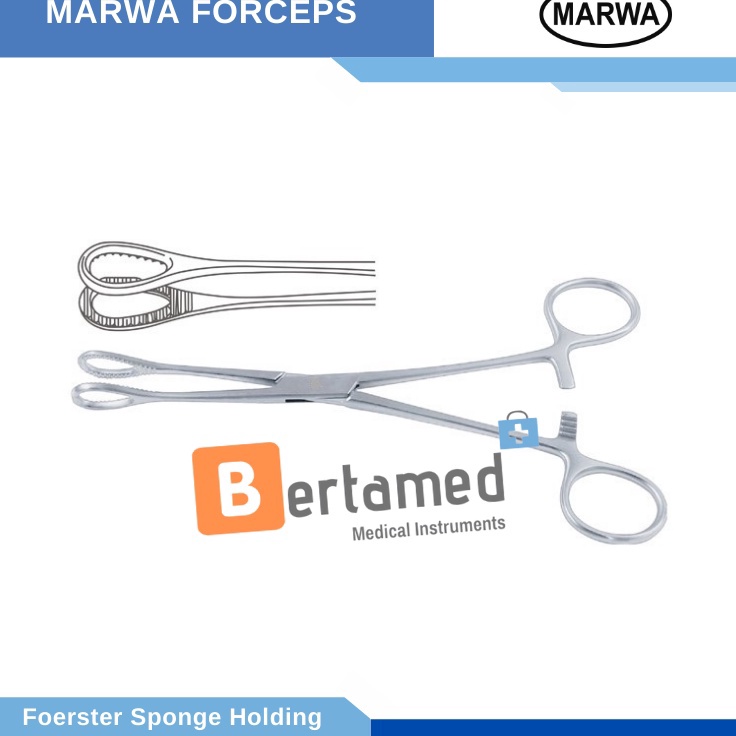 Jual Paling Favorit Foerster Sponge Holding Forcep Straight Klem Kasa ...