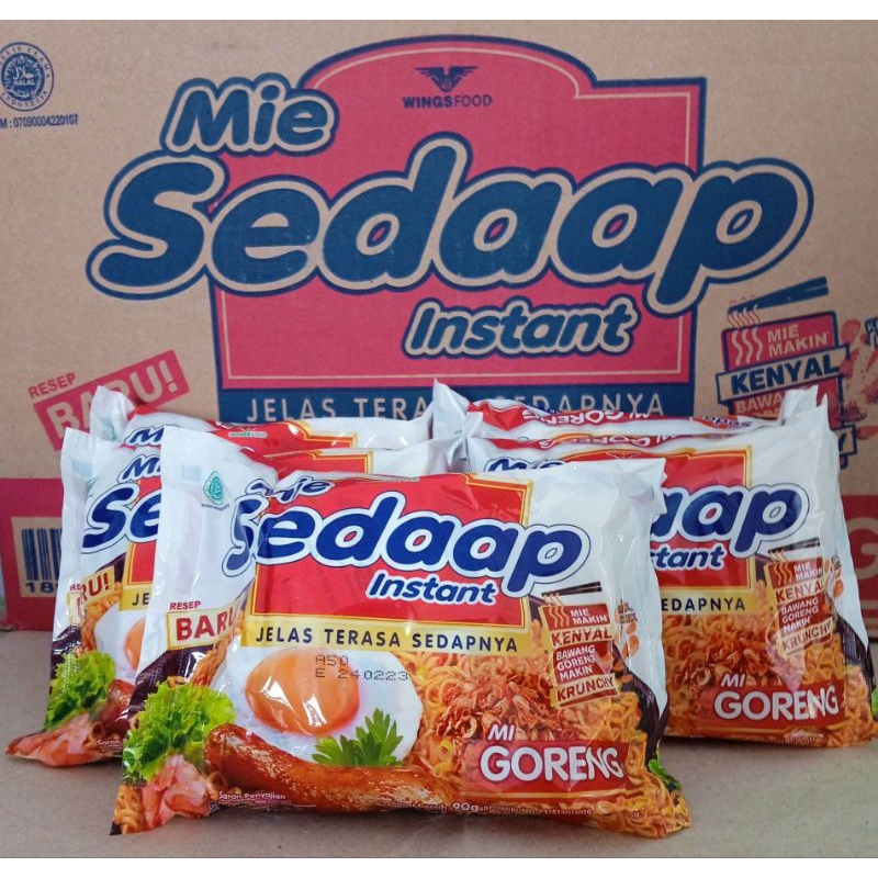 Jual Mie Sedaap goreng 90 gr 1 Dus 40 Pcs + Buble wrep | Shopee Indonesia