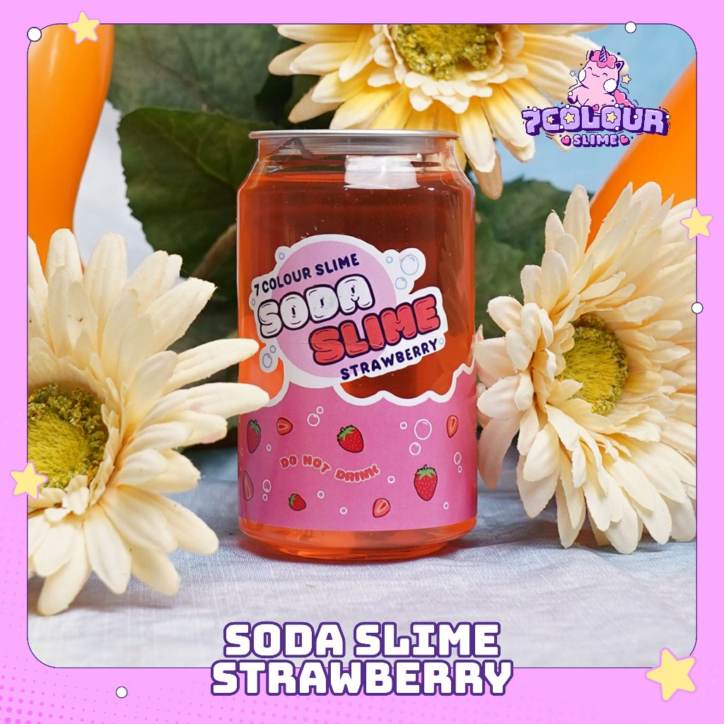Jual 7 Colour Slime | Soda Slime Strawberry | Water Slime | Shopee ...