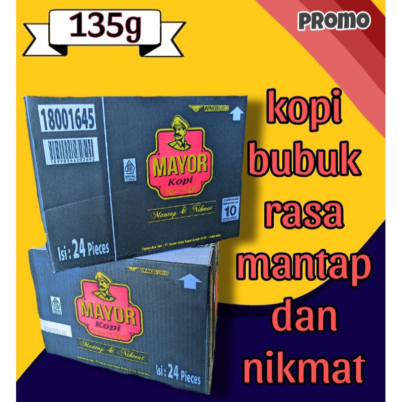 Jual kopi mayor 1 dus /kopi mayor 1 karton /kopi mayor 125gram/per dus ...