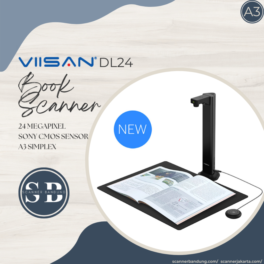 Jual Scanner Buku VIISAN DL24 Document Camera - Scanner A3 | Shopee Indonesia