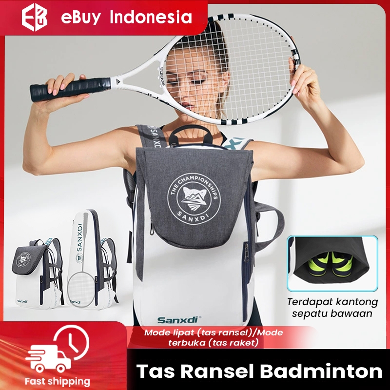 Jual Tas Ransel Badminton Ransel Raket Multifungsi Foldable Tas Ransel ...