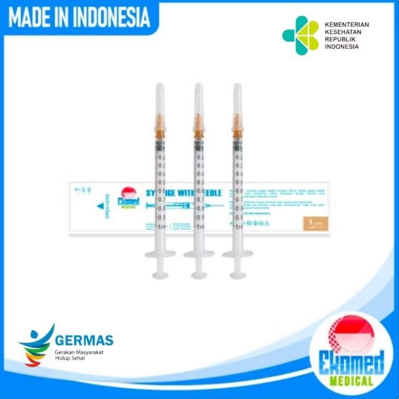 Jual Ekomed Syringe 0,5mL, 1mL, 3mL, 5mL | Shopee Indonesia