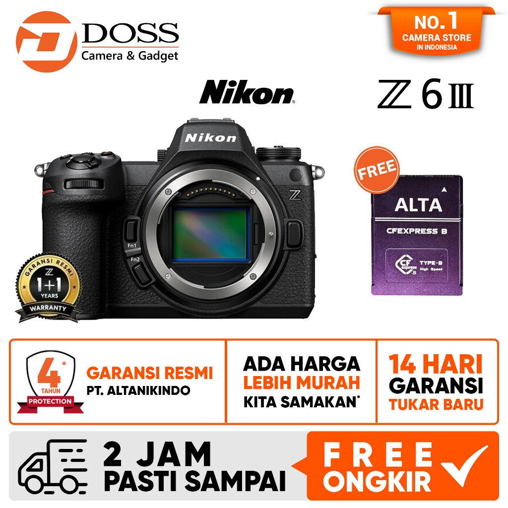 Jual Nikon Z6 III Nikon Z6III Nikon Z6 Mark III Body Only Mirrorless Camera | Shopee Indonesia