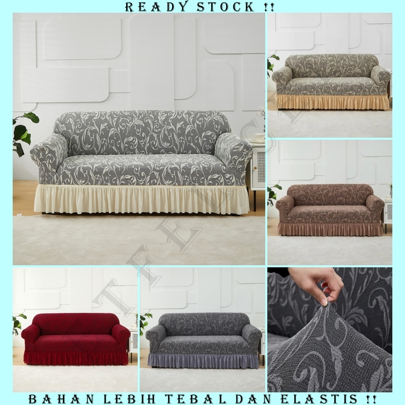 Jual ETFELICEL Sofa Cover Skirt Batik Style / Sarung Alas Penutup Sofa ...