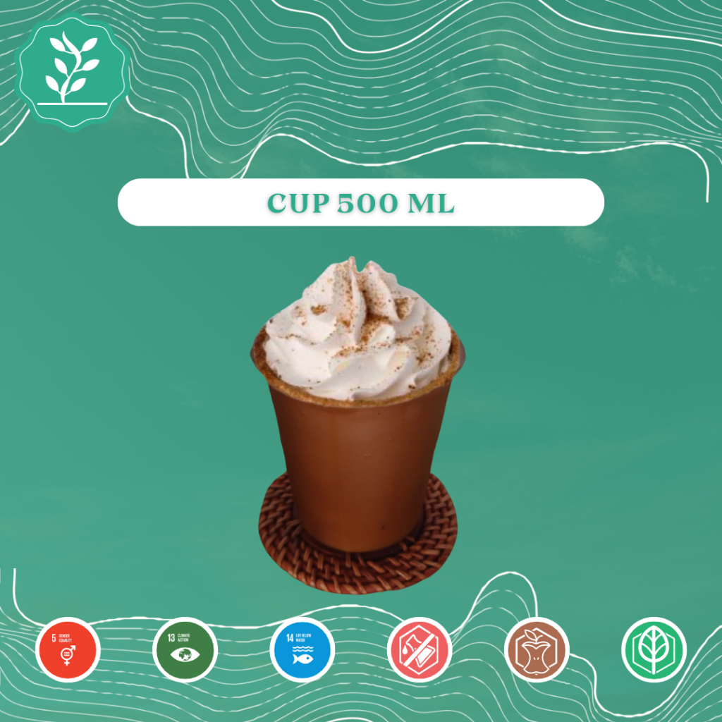 Jual Biopac Gelas / Cup Biodegradable 440 ml Dari Rumput Laut | Shopee ...