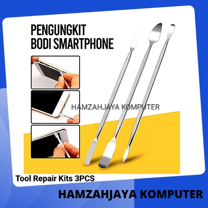 Jual Opening Tool Stanless 3 in 1 Pembuka Casing Touch screen Besi ...