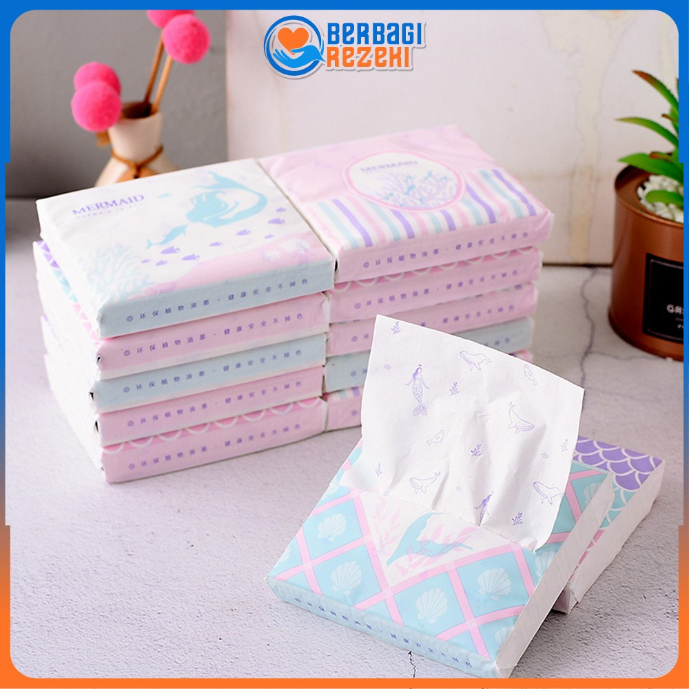 Jual Facial Tissue Paper Printing Mini Portabel Karakter Lucu 120 ...
