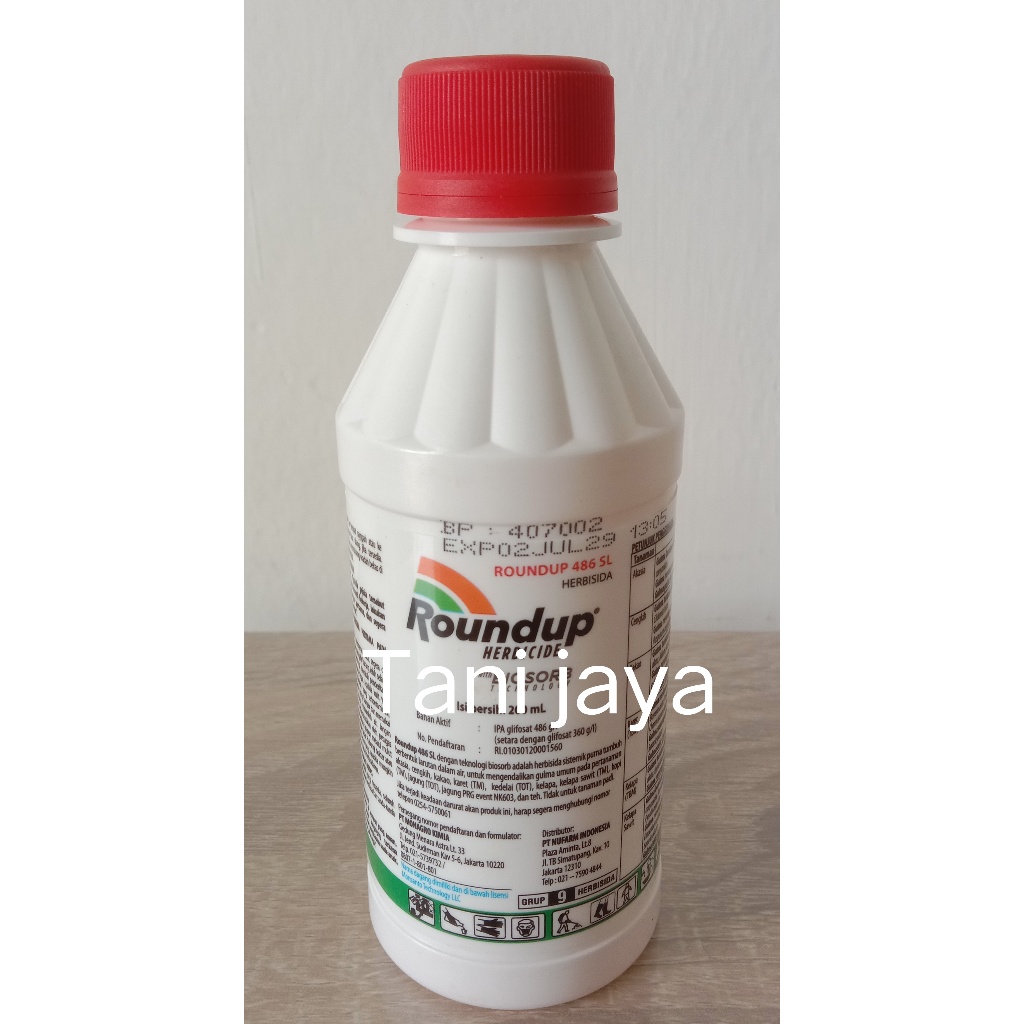 Jual Roundup 486 SL 200 ML Herbisida Pembasmi Rumput - ORIGINAL FREE ...