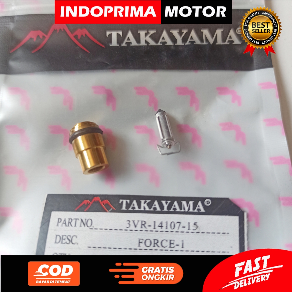 Jual TAKAYAMA JARUM PELAMPUNG KARBURATOR FIZR. FORCE 1. YAMAHA POSWAN ...