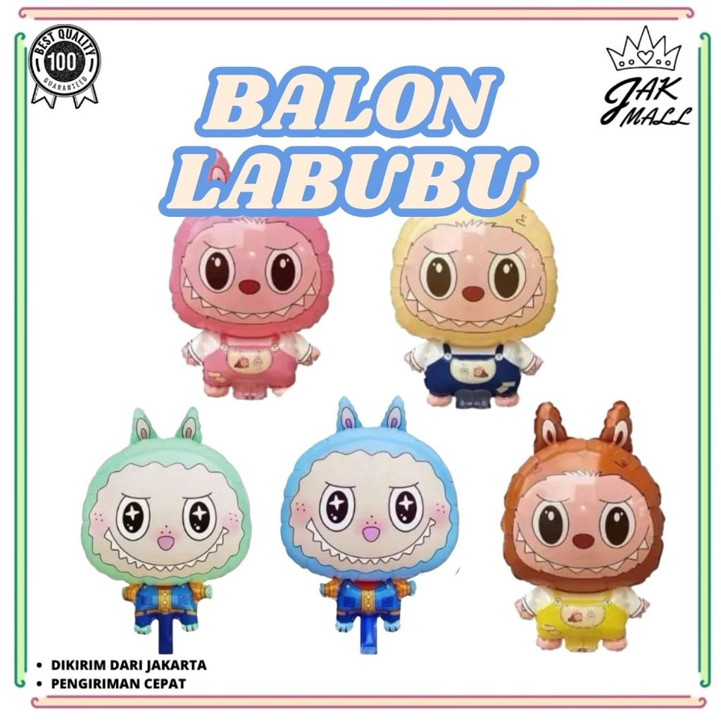 Jual JM Balon Labubu Balon Jumbo Gas Foil Karakter | Shopee Indonesia