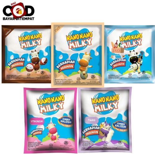 Jual [ JSO ] Permen Nano Nano Milky Flavour 12gr Permen Susu Vanila ...